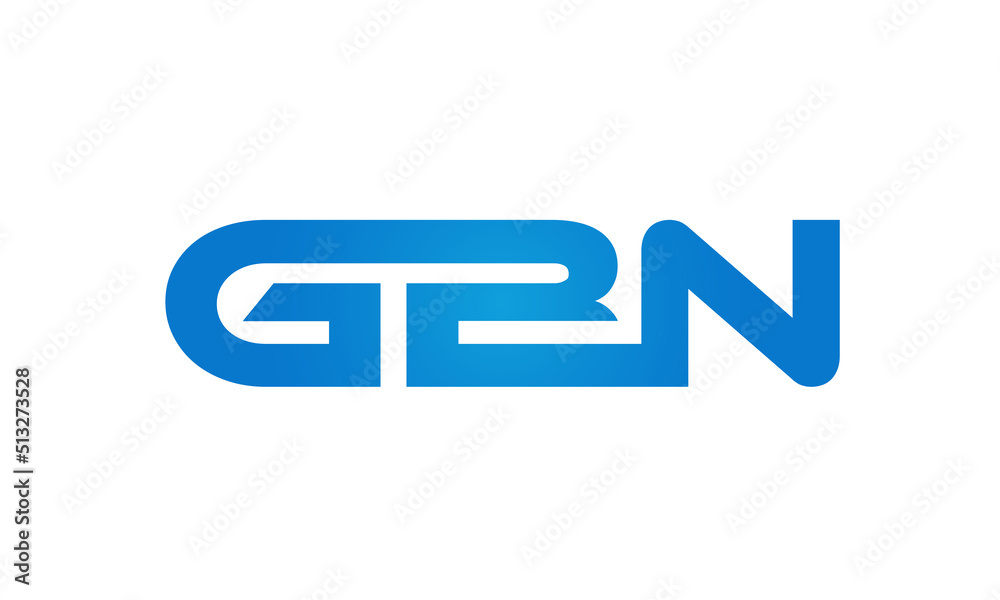 GBN letters Joined logo design connect letters with chin logo logotype ...