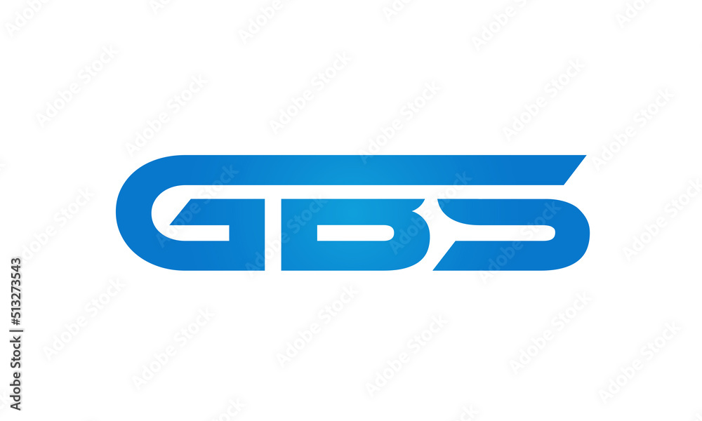 GBS letters Joined logo design connect letters with chin logo logotype ...
