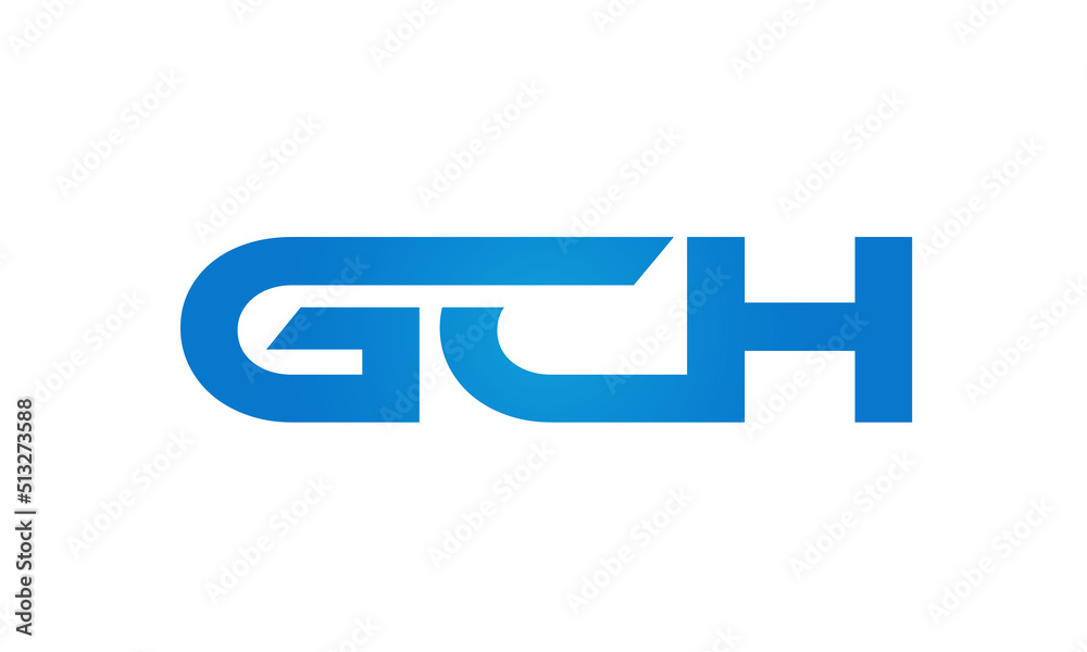 GCH letters Joined logo design connect letters with chin logo logotype ...