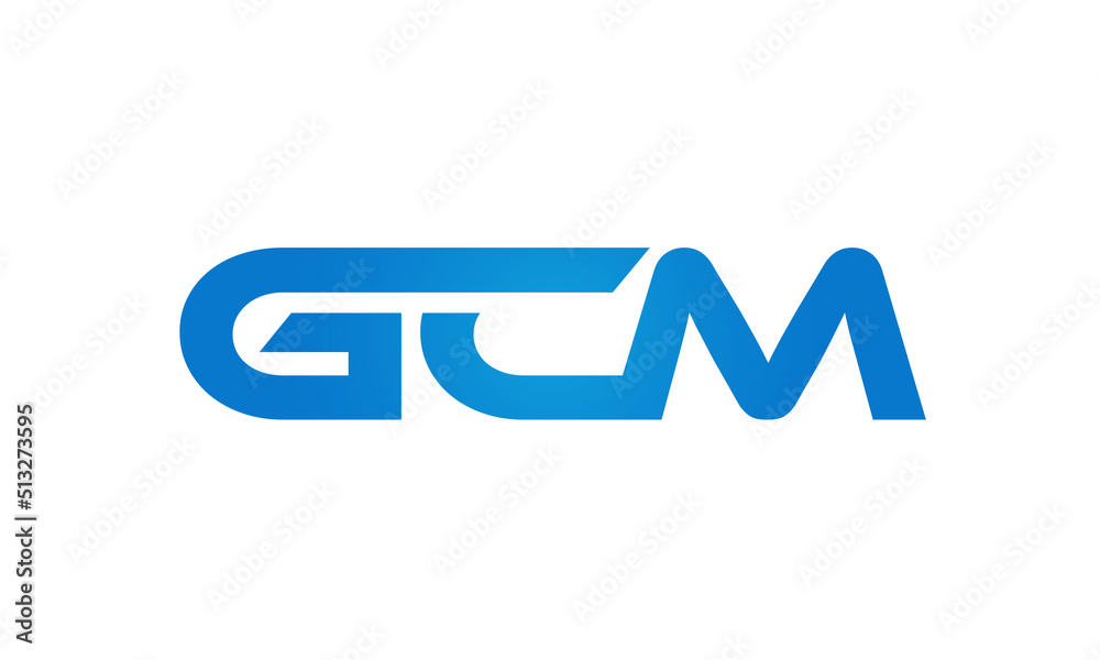 GCM letters Joined logo design connect letters with chin logo logotype ...
