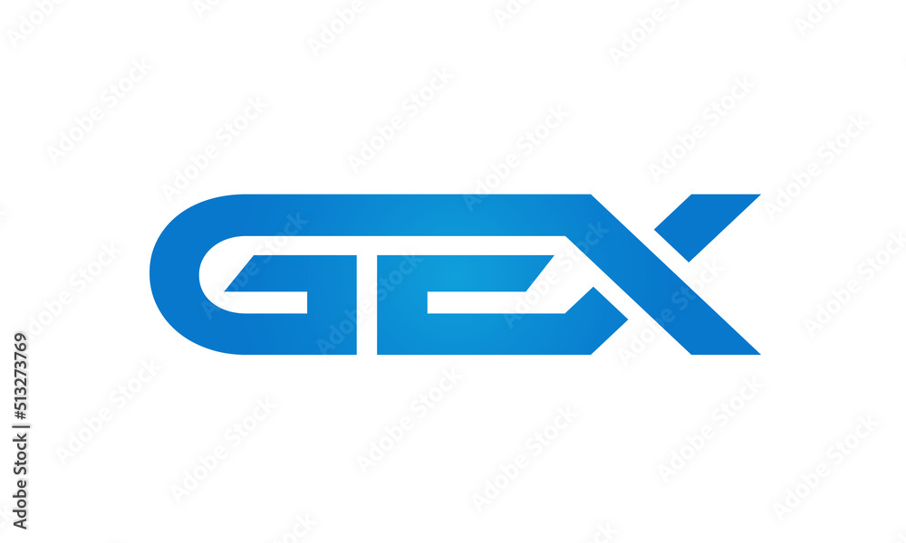 Gex Letters Joined Logo Design Connect Letters With Chin Logo Logotype