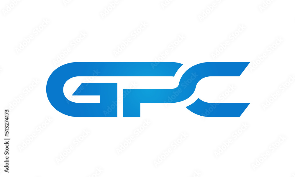 GPC letters Joined logo design connect letters with chin logo logotype ...