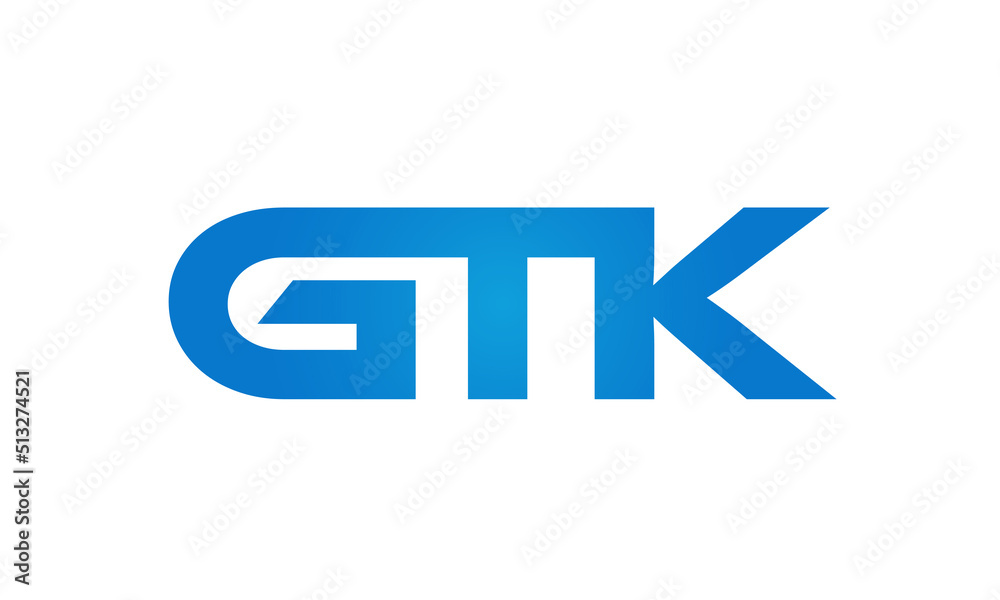 GTK letters Joined logo design connect letters with chin logo logotype ...