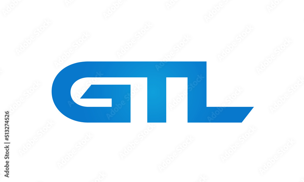 GTL letters Joined logo design connect letters with chin logo logotype ...