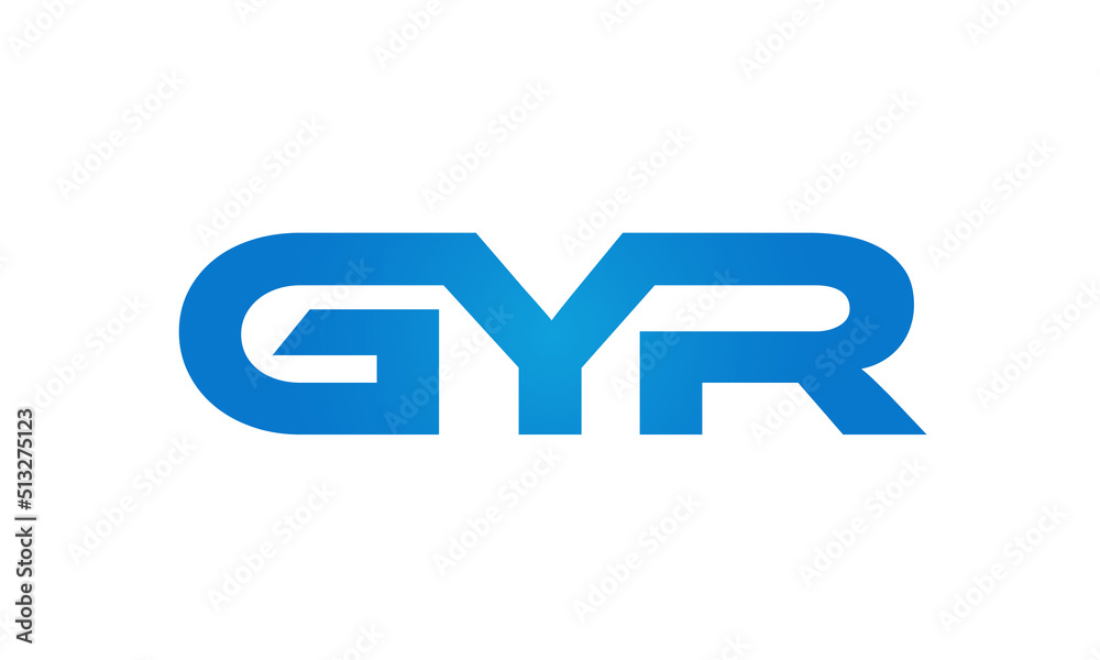 GYR letters Joined logo design connect letters with chin logo logotype ...