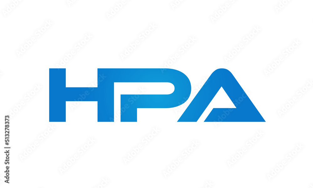 HPA letters Joined logo design connect letters with chin logo logotype ...