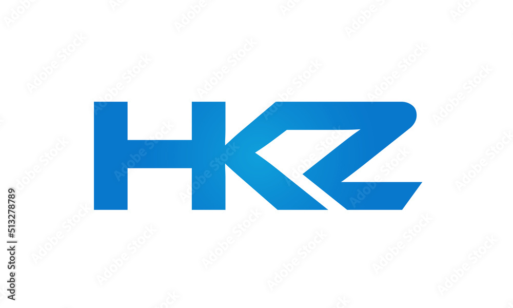 Hkz Letters Joined Logo Design Connect Letters With Chin Logo Logotype