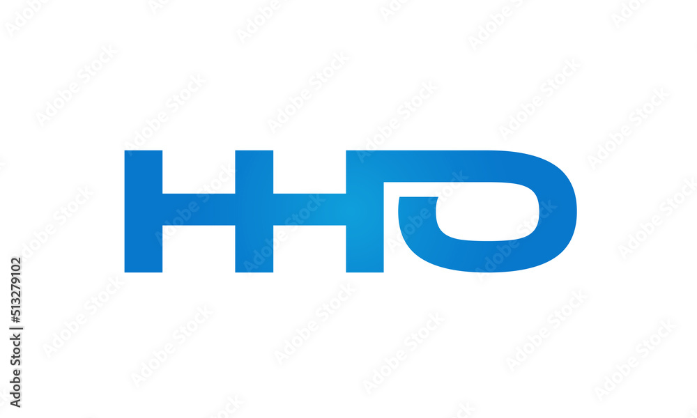 HHO letters Joined logo design connect letters with chin logo logotype ...