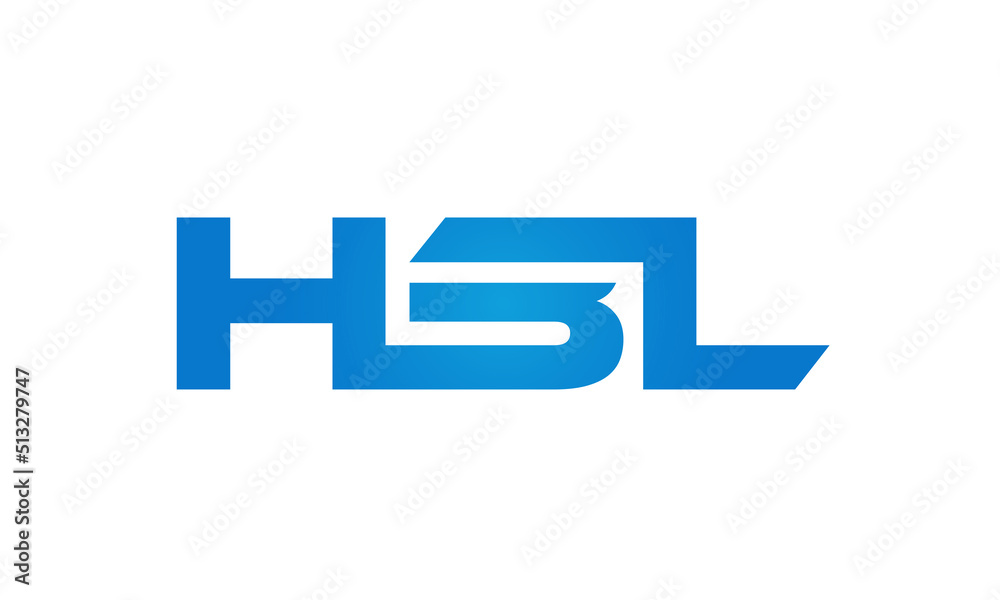 HBL letters Joined logo design connect letters with chin logo logotype ...