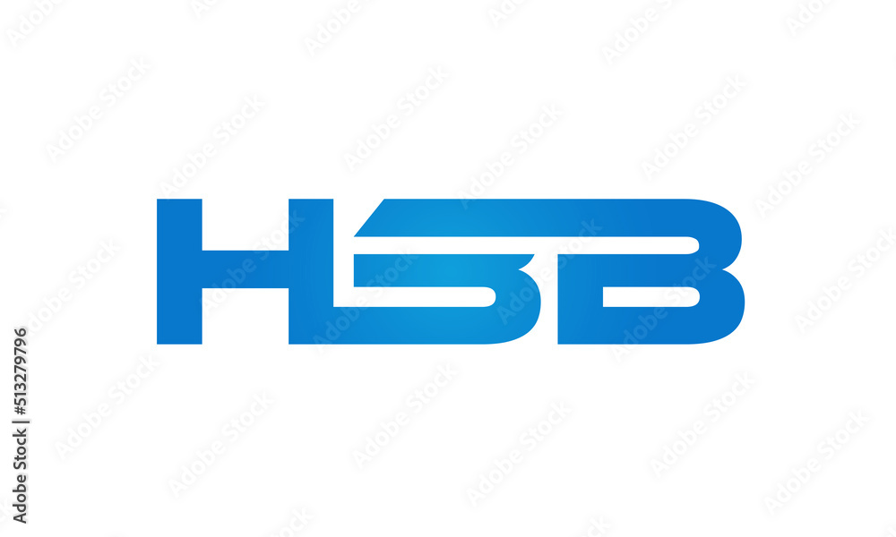 HBB letters Joined logo design connect letters with chin logo logotype ...
