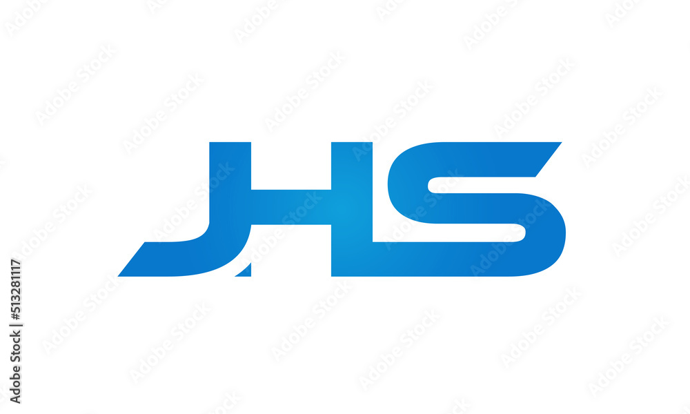 JHS letters Joined logo design connect letters with chin logo logotype ...