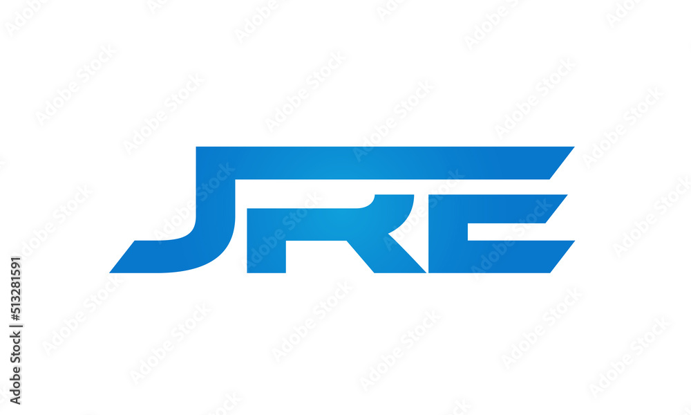 JRE letters Joined logo design connect letters with chin logo logotype ...
