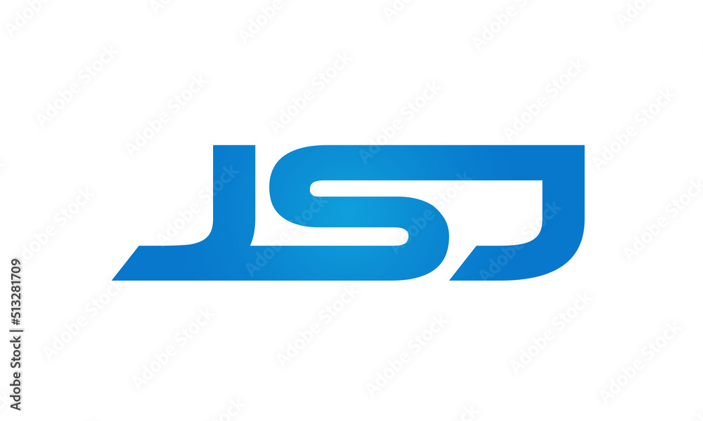 JSJ letters Joined logo design connect letters with chin logo logotype ...