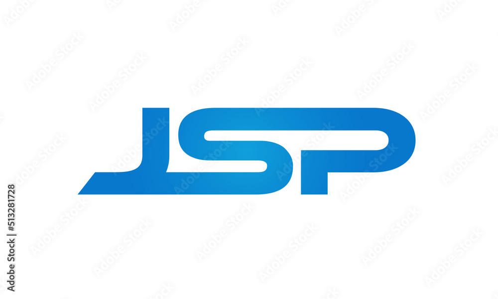 JSP letters Joined logo design connect letters with chin logo logotype ...