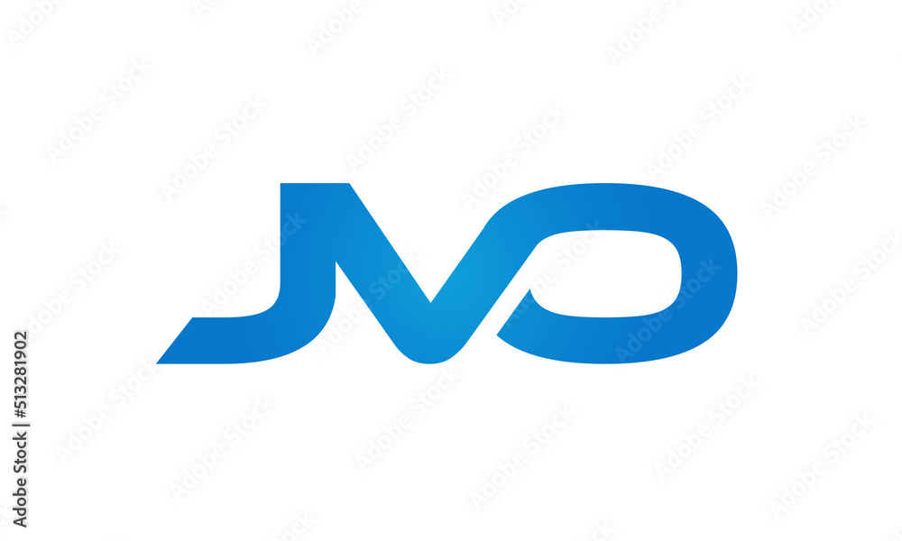 JVO letters Joined logo design connect letters with chin logo logotype ...