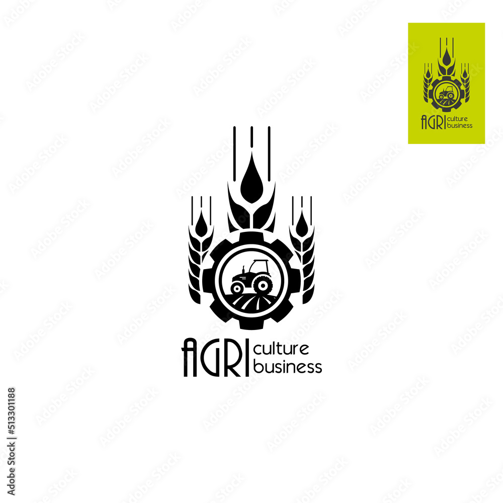 Agro company logo design. Sign or Symbol, design for agriculture ...
