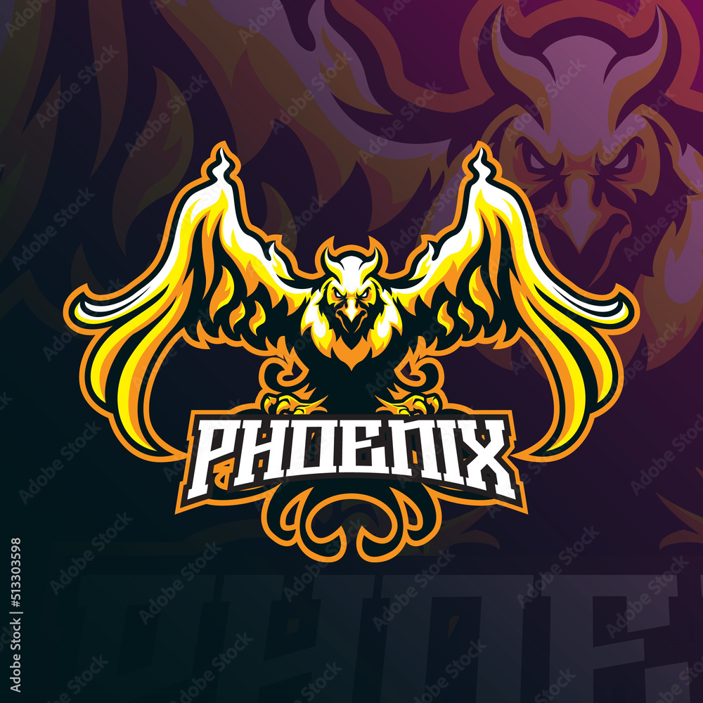 Phoenix mascot logo design vector with modern illustration concept ...
