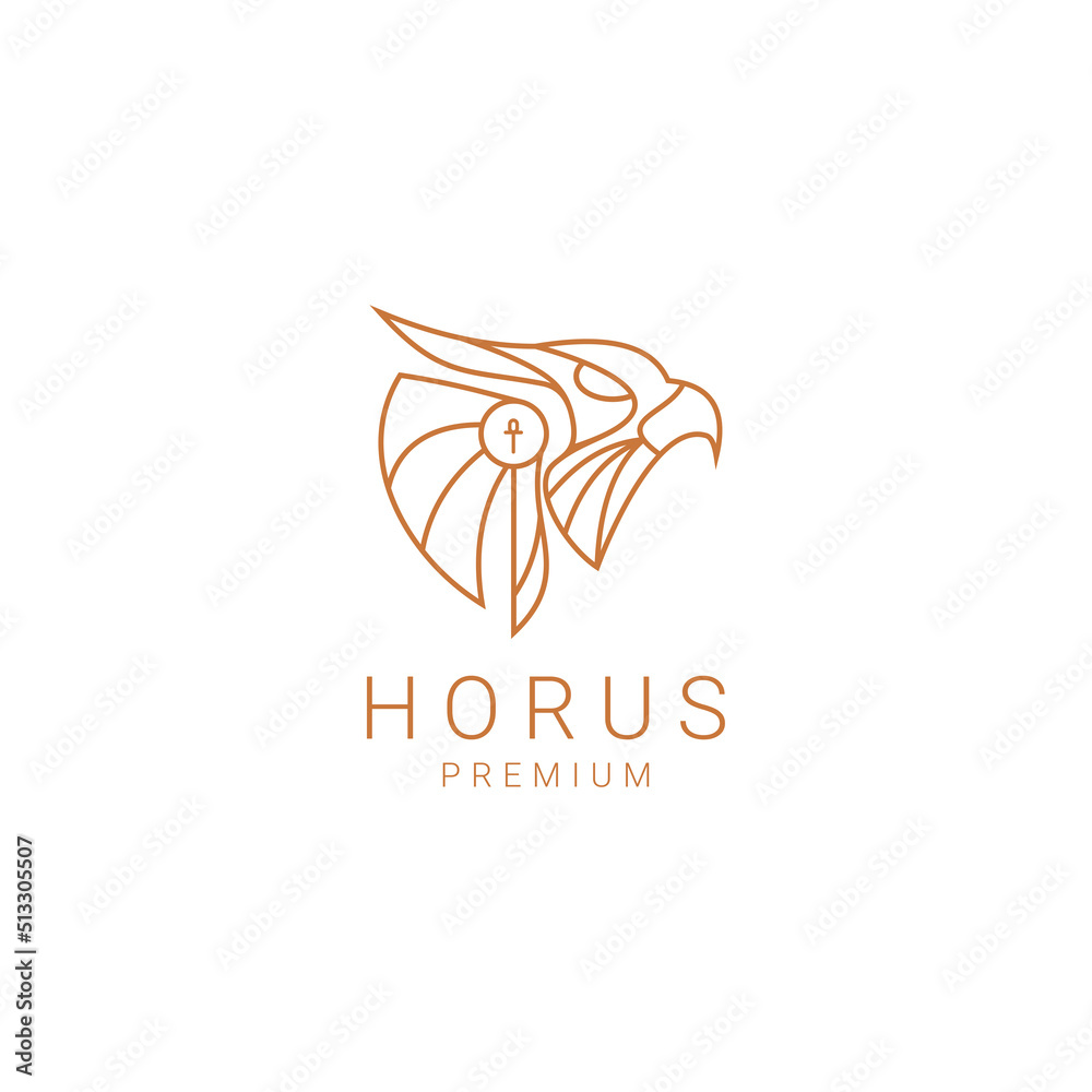 Horus logo design icon template Stock Vector | Adobe Stock