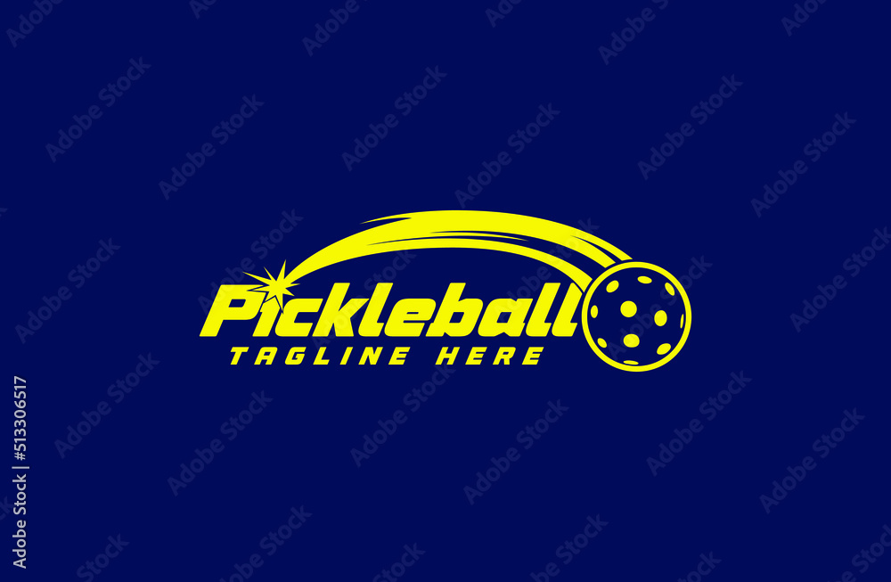 pickleball logo vector graphic for any business especially for sport ...