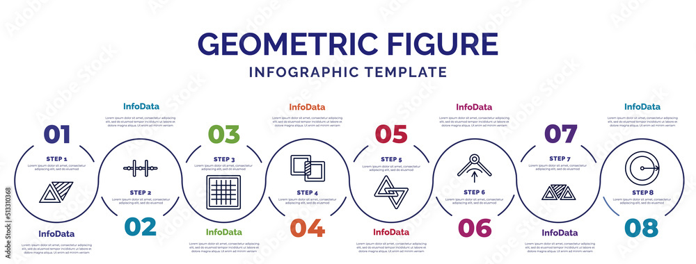 infographic template with icons and 8 options or steps. infographic for ...