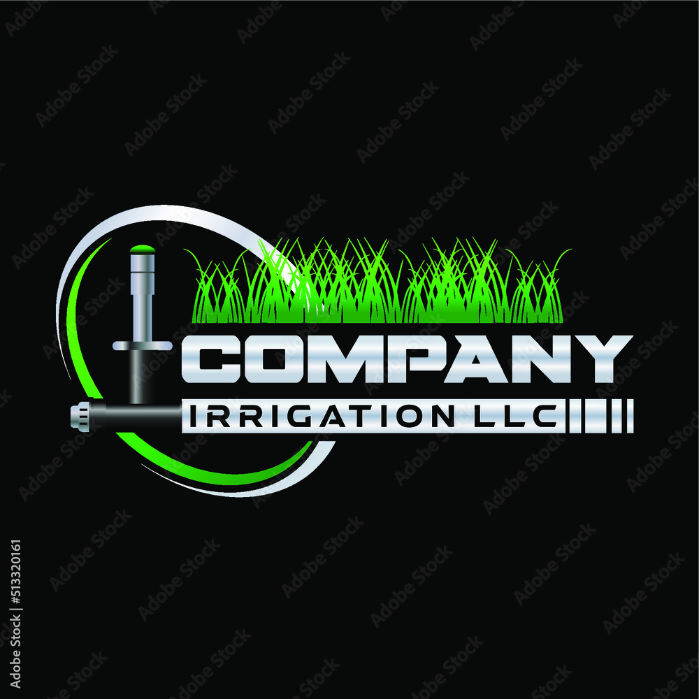 Sprinkler Irrigation Logo, Irrigation Logo Vector Stock Vector | Adobe ...