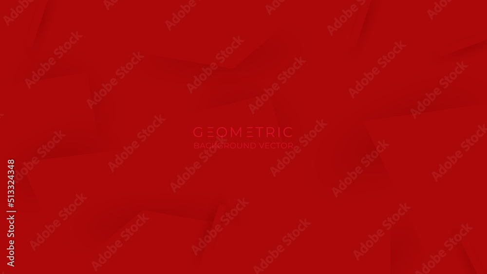 Abstract geometric red color background. Modern concept for banner, web ...
