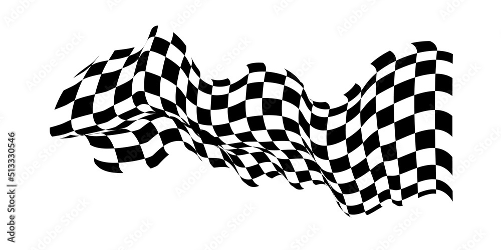 Checkered flag. Signaling on the race track. fabric texture with cubes ...