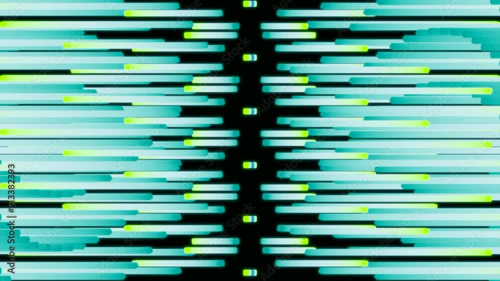 Blue parallel lines . Design. Bright turquoise rays in animation that ...