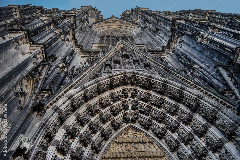 Details of Cologne cathedral (Cathedral Church of Saint Peter, from ...