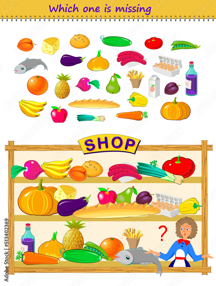 Logic puzzle game for children and adults. What product sales girl ...