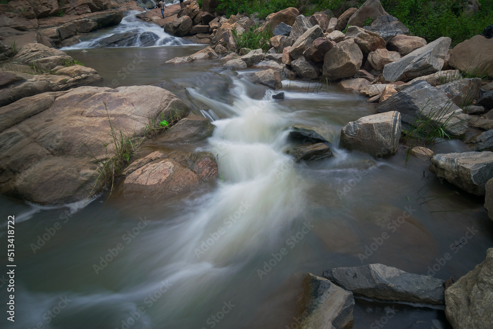Beautiful Ghatkhola waterfall having full streams of water flowing ...