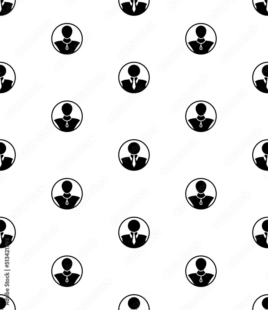Avatar Icon Seamless Pattern, Profile Picture, User Picture, Avatar ...