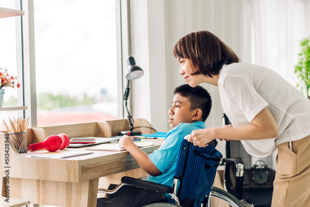 Portrait of enjoy happy love family asian mother playing and carer ...