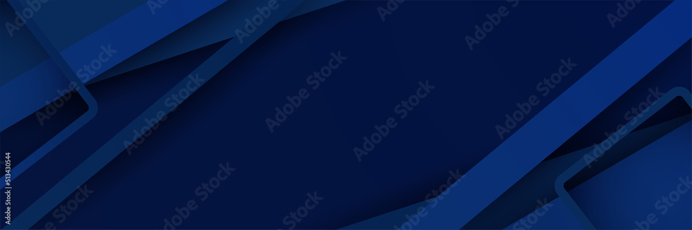 Modern dark blue banner background abstract geometric pattern light ...