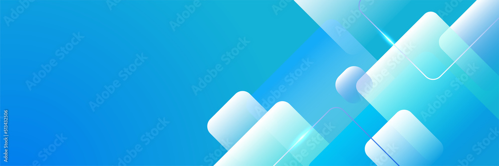 Abstract light blue banner background. Vector abstract graphic design ...