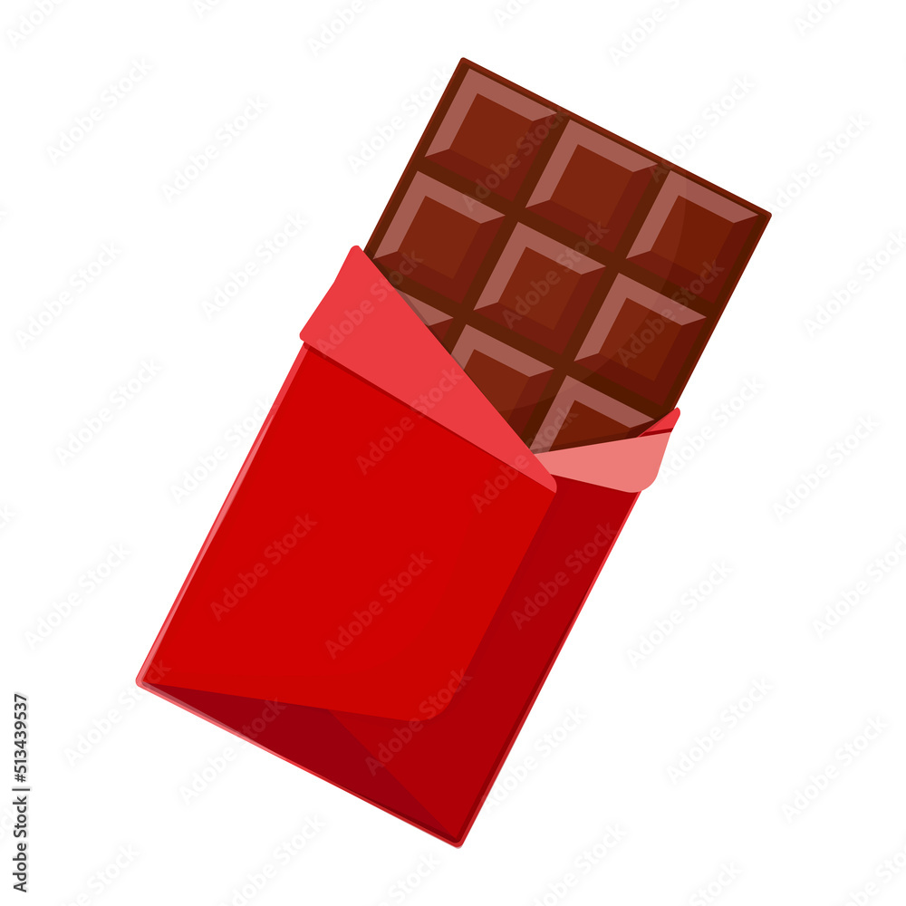 Chocolate bar illustration. Chocolate bar vector realistic illustration ...