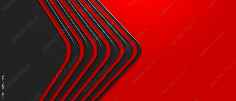 Red banner mockup. Poster information business modern design proposal ...