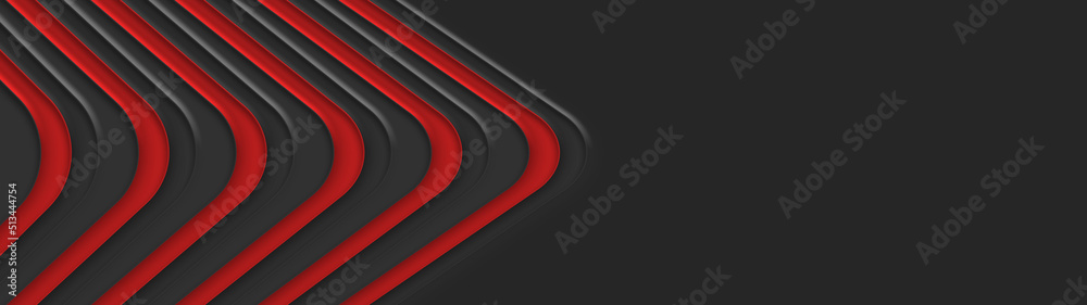 Red banner mockup. Poster information business modern design proposal ...