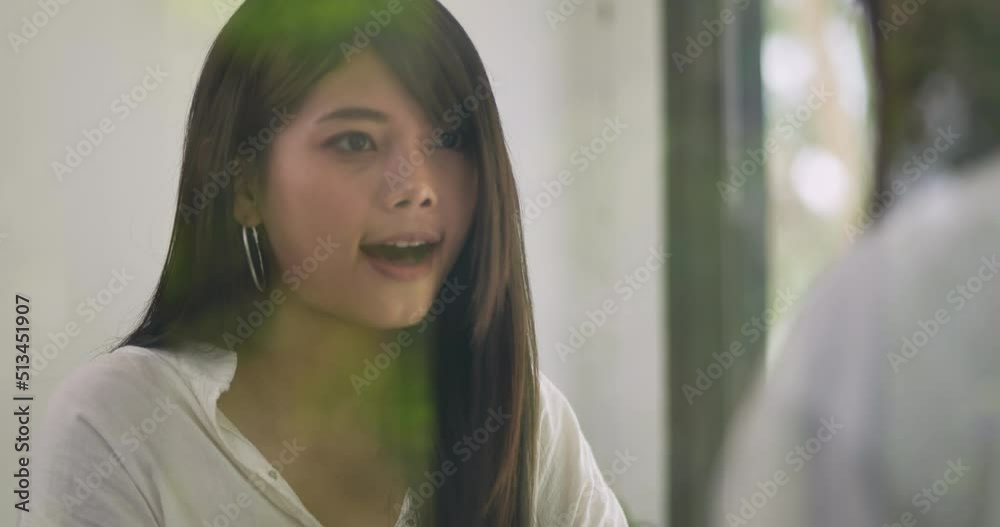 Close up shot, Angry asian businesswoman arguing with employee about ...