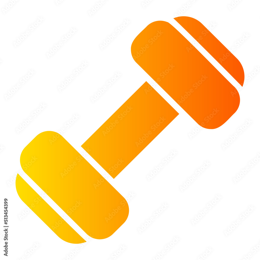 dumbbell gradient icon Stock Vector | Adobe Stock