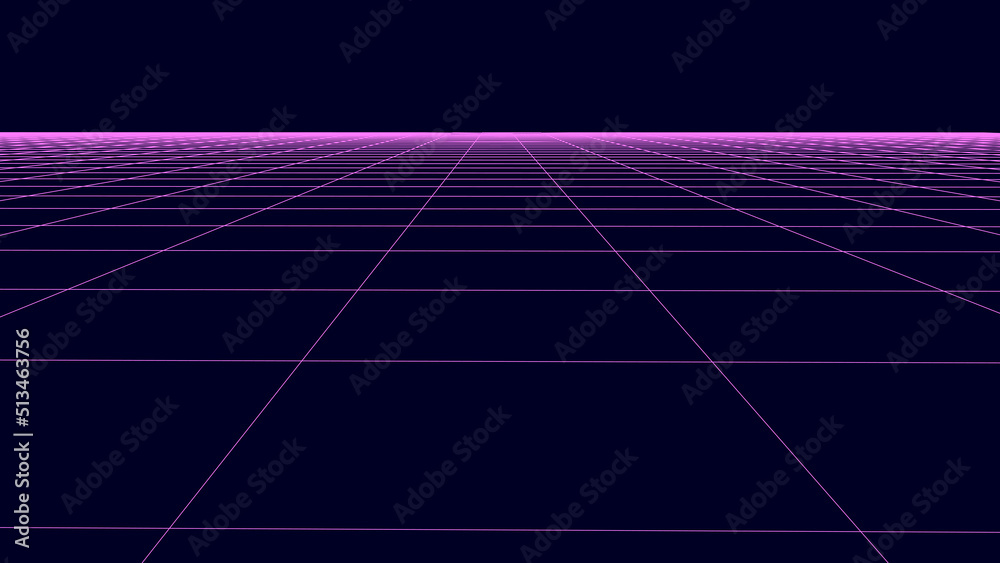 Futuristic digital grid dark blue background. Wireframe network ...