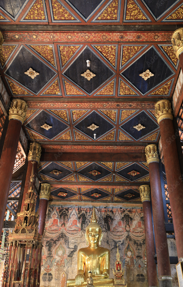 Nan Province,Northern Thailand on December20,2019:Principal Buddha ...