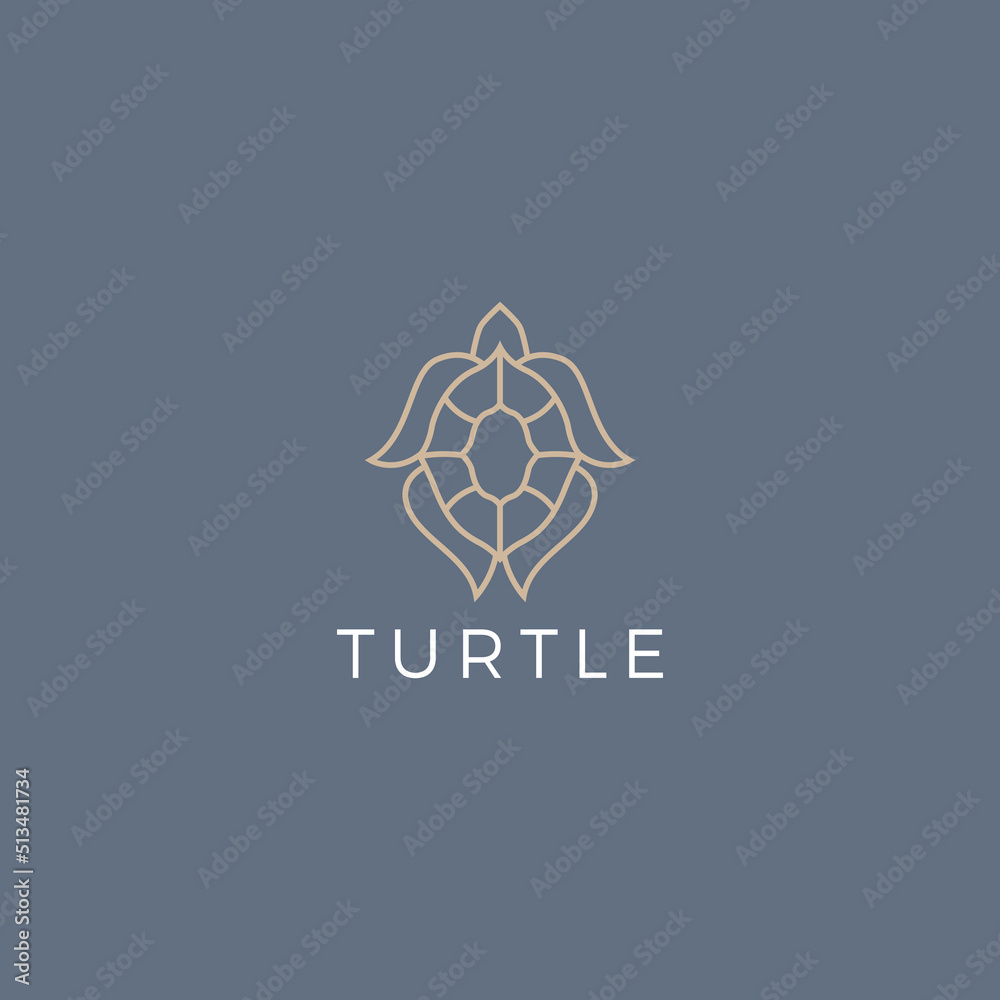 Turtle logo design. Modern icon. Sea turtle illustration. Stock Vector ...