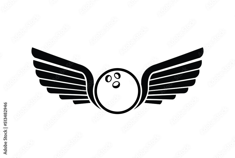 Vector set of bowling logos, bowling logo emblems and bowling logo ...