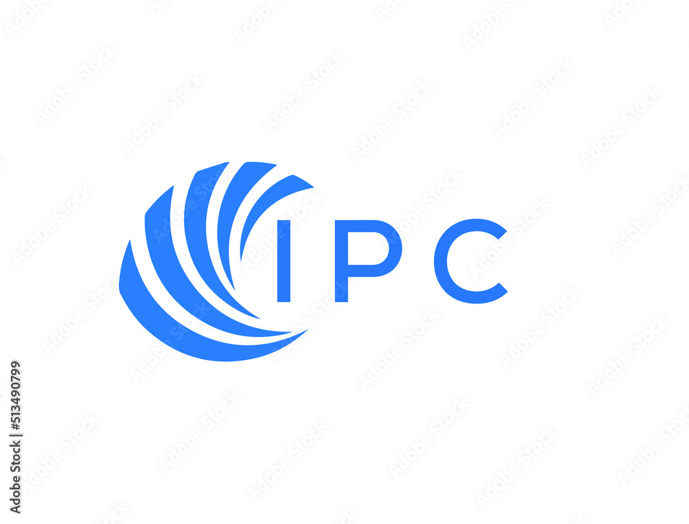 IPC Flat accounting logo design on white background. IPC creative ...