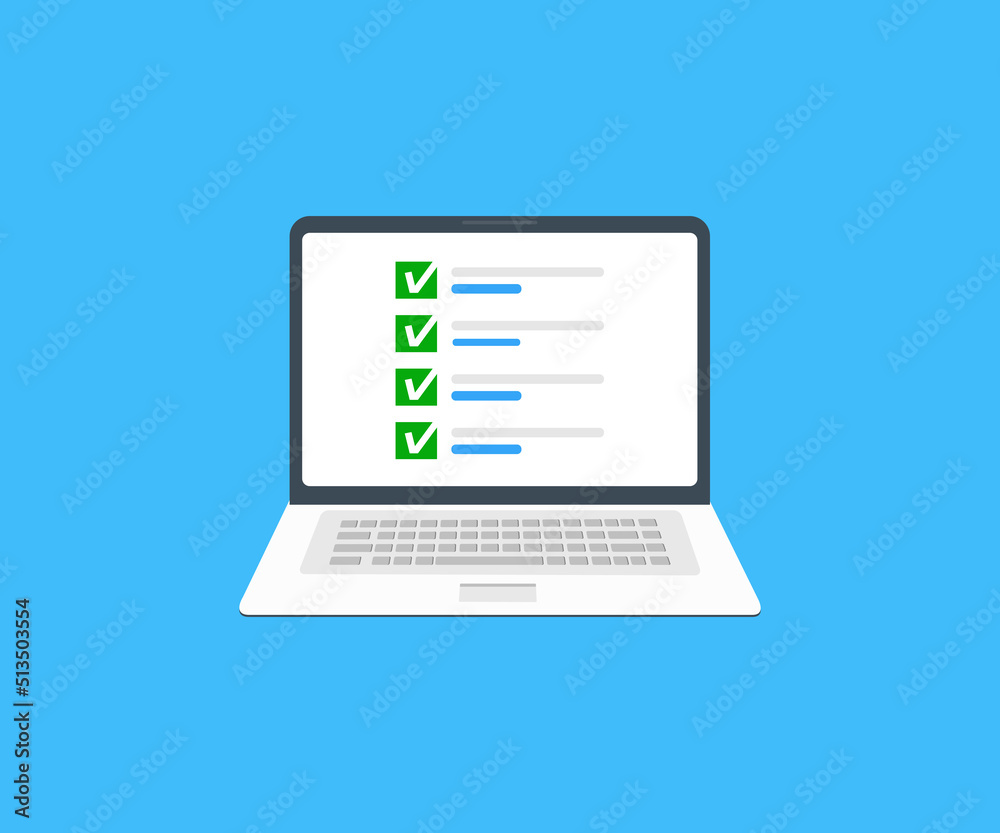 Laptop computer for marketing data analysis, analitics, business ...
