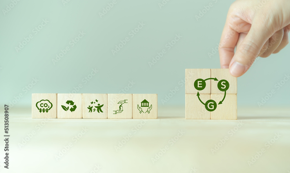 ESG integration concept. Positive impact to environmental, social and ...