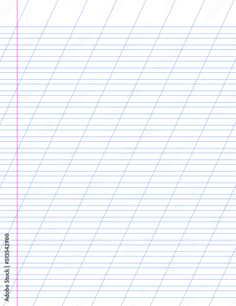 Graph paper. Printable lined grid paper with color horisontal, diagonal ...