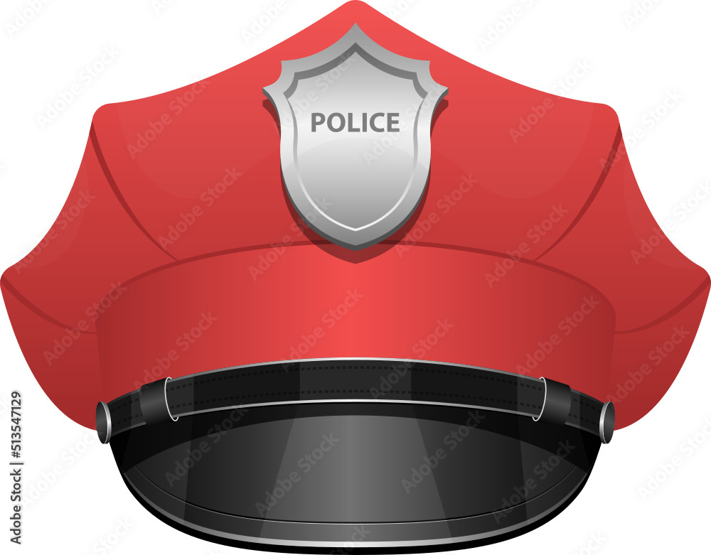 Police officer hat clipart design illustration Stock Vector | Adobe Stock