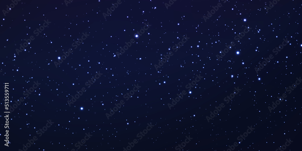 Space background with shining stars. Starry night with shiny stars in ...